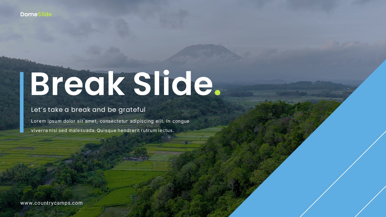 Camps – Countryside Travel Specialist PowerPoint Template, Presentation ...