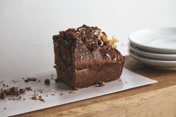 Side view half of tasty chocolate cake Stock Photo by bublikhaus ...