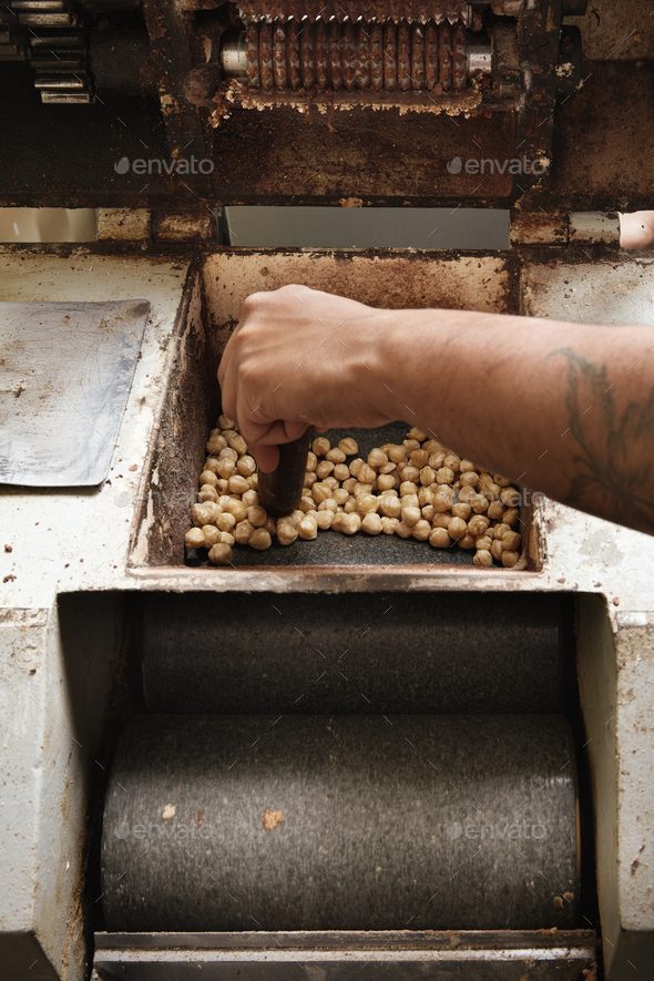 Closeup hand of professional black chief twist stick insite vintage ...