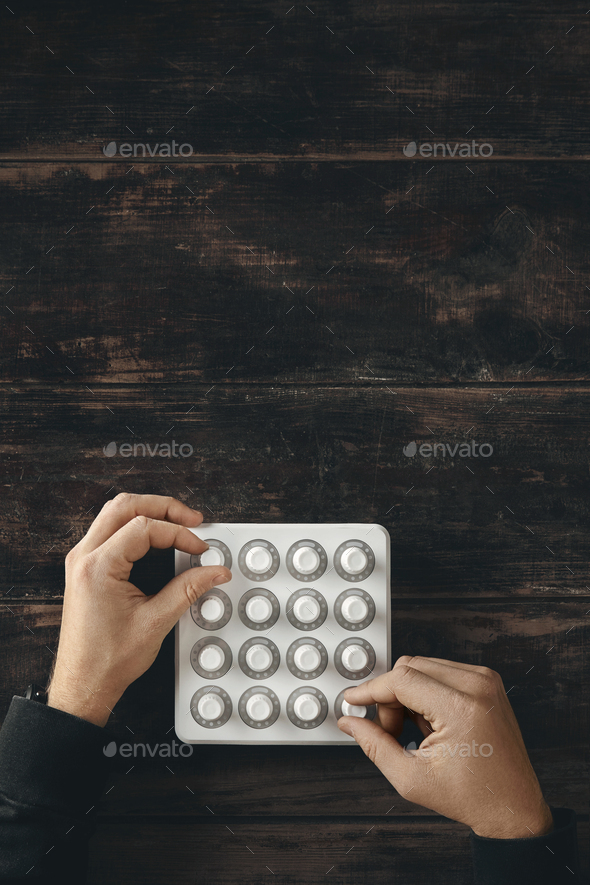 Top view two hands accurately twist knobs midi mixer Stock Photo by ...