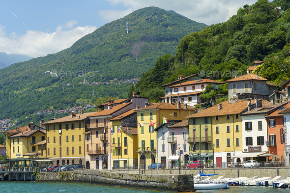 The lake of Como (Lario) at Domaso, Italy Stock Photo by clodio | PhotoDune