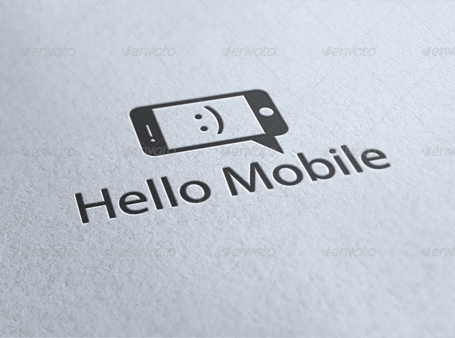 'Hello Mobile' Social Phone Logo Template, Logo Templates | GraphicRiver