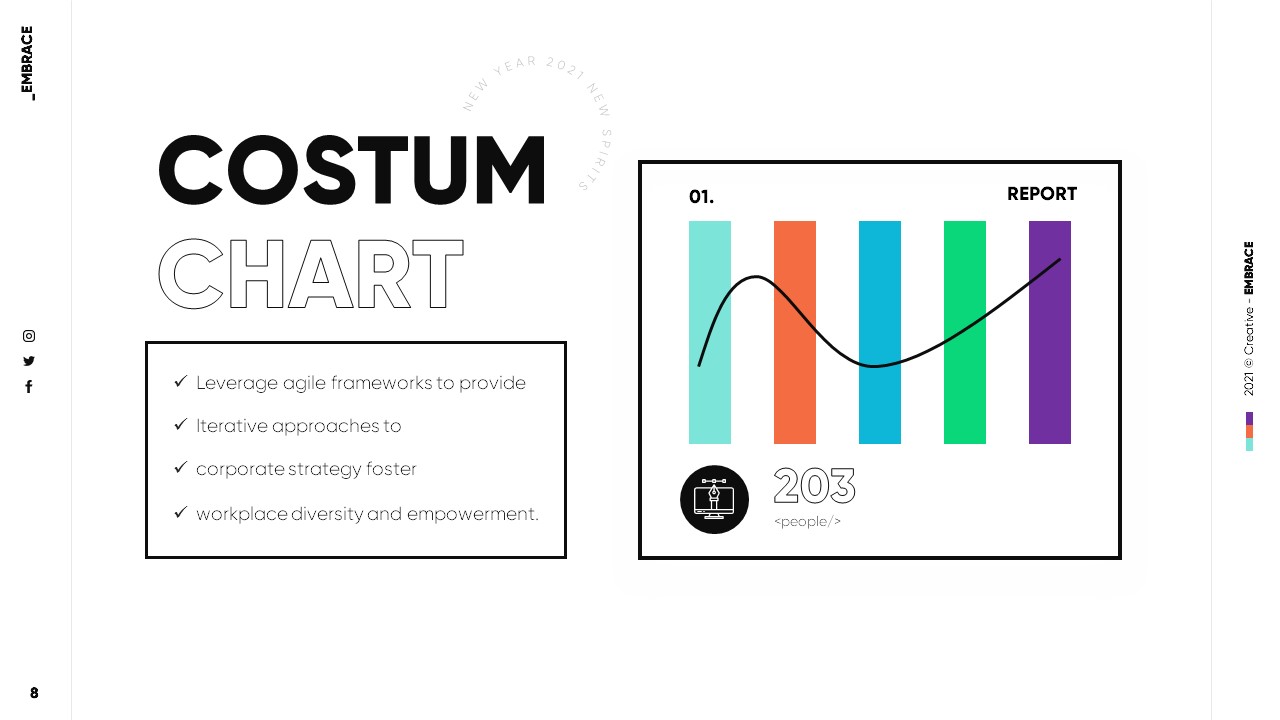 Embrace Creative Agency PowerPoint Template, Presentation Templates