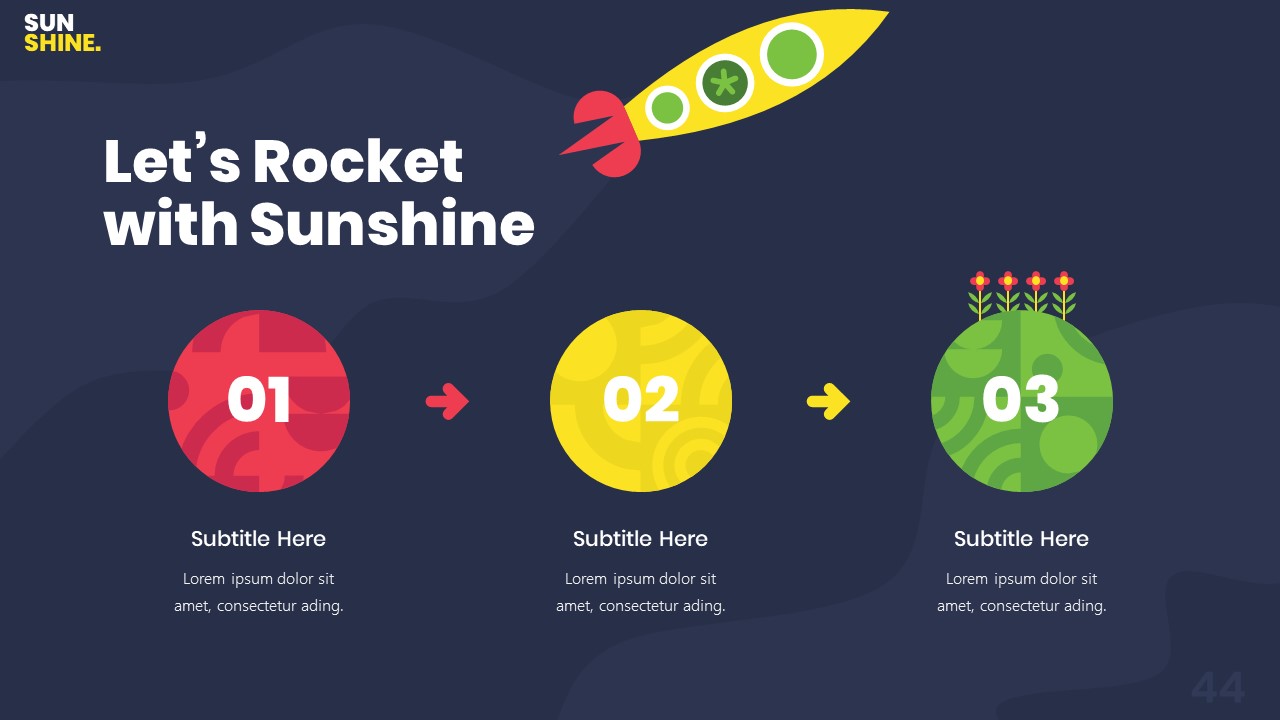 Sunshine Creative Multipurpose PowerPoint Template, Presentation Templates