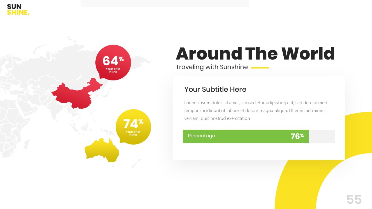 Sunshine Creative Multipurpose PowerPoint Template by RRgraph ...