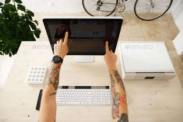 Touch screen presentation interface set Stock Photo by bublikhaus ...