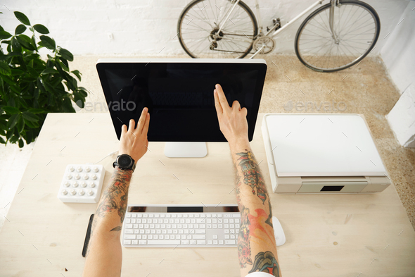 Touch screen presentation interface set Stock Photo by bublikhaus ...