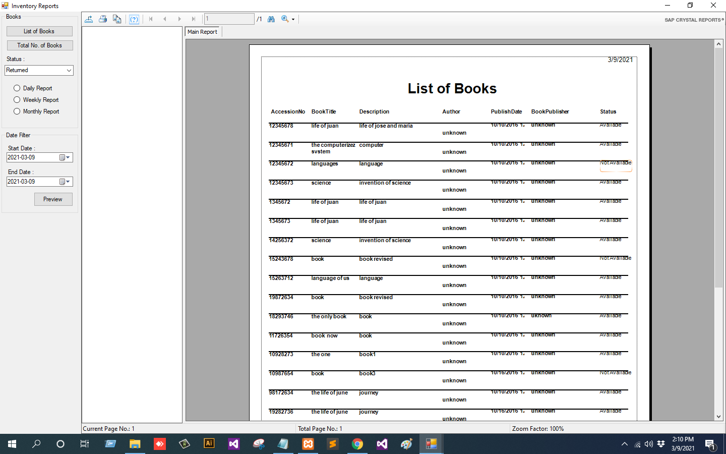 Library Management system with full project & source code C# by ...