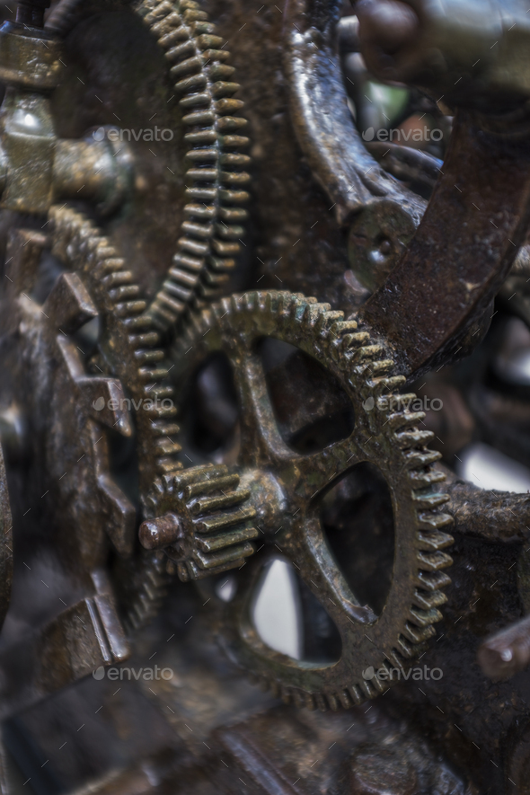 ancient mechanism of the tower clock Stock Photo by Netfalls | PhotoDune