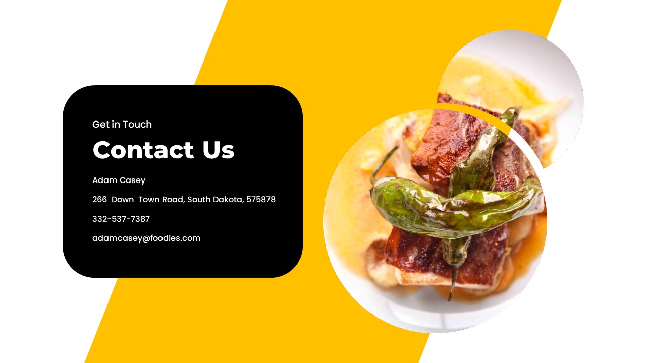 Foodies - Food & Restaurant PowerPoint Template, Presentation Templates