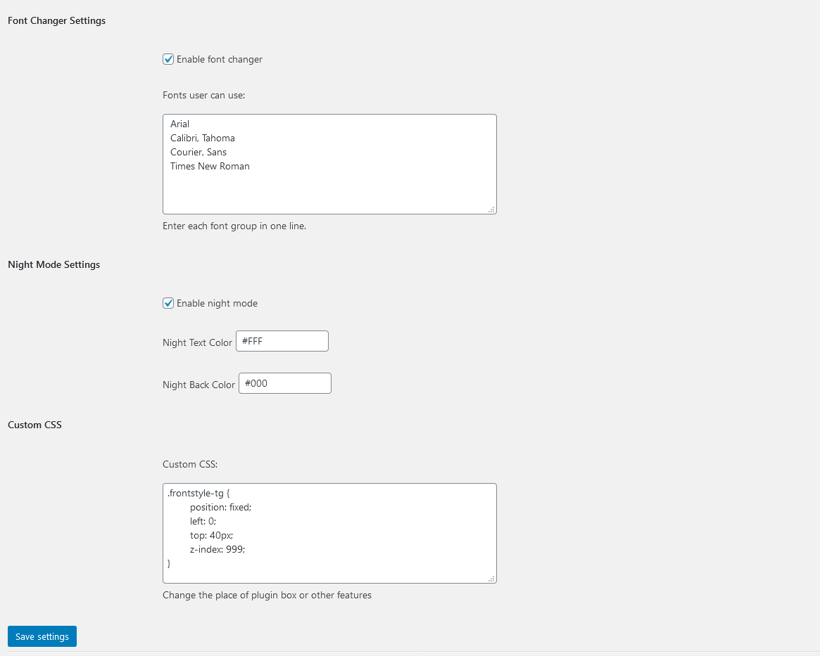 Front Style - Frontend Font Changer & Styler by ZibadMend | CodeCanyon