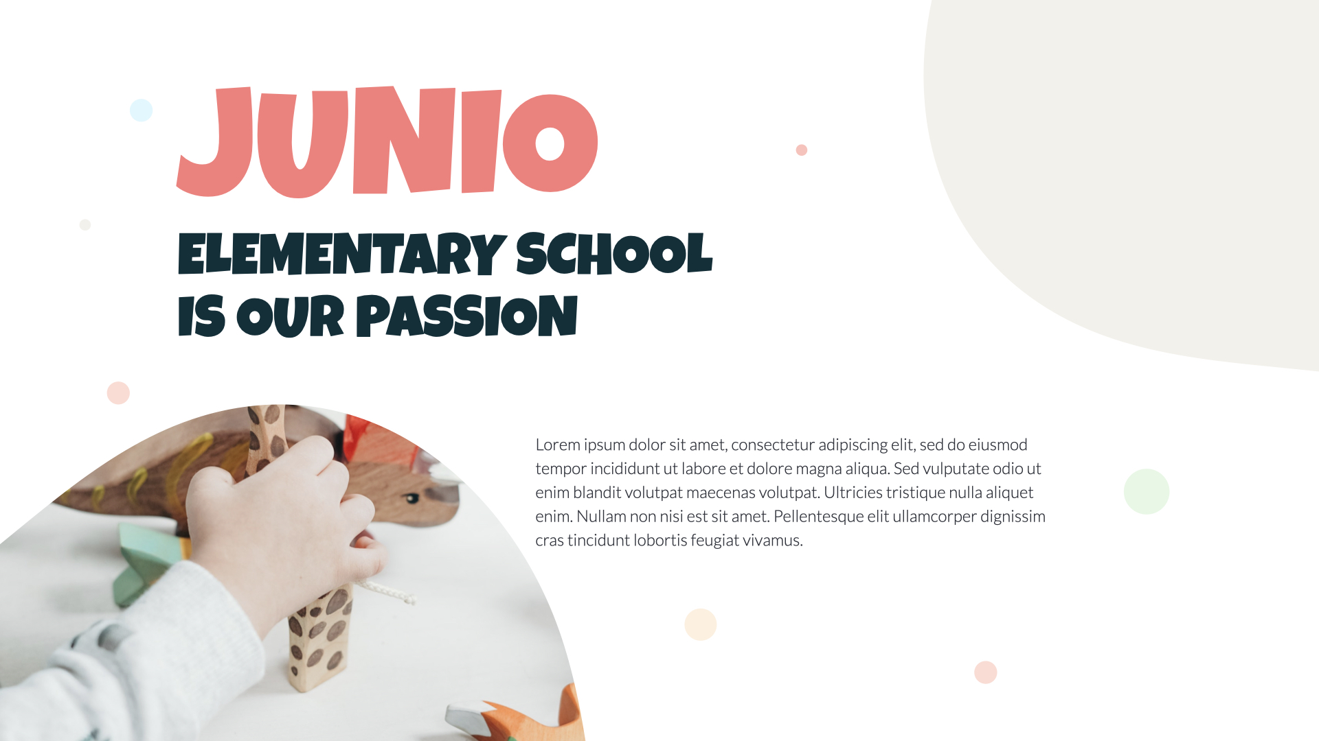 Junio - Elementary School PowerPoint Template, Presentation Templates