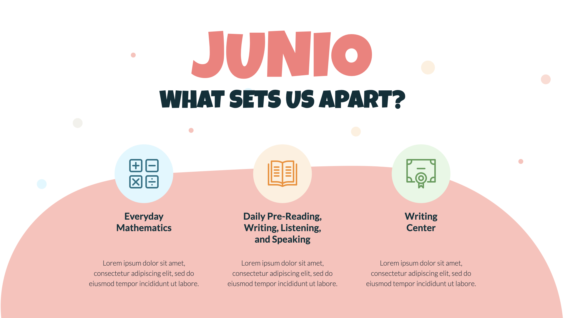 Junio - Elementary School PowerPoint Template, Presentation Templates