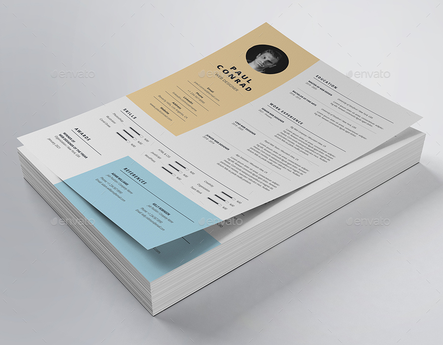 Resume/CV, Print Templates | GraphicRiver