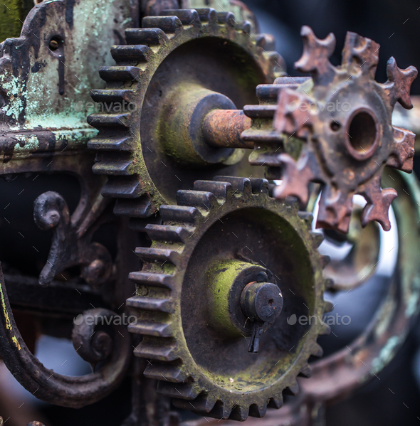 old mechanical parts Stock Photo by puhimec | PhotoDune