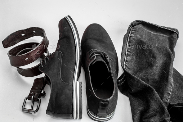 Set of men's clothes on white background Stock Photo by puhimec | PhotoDune