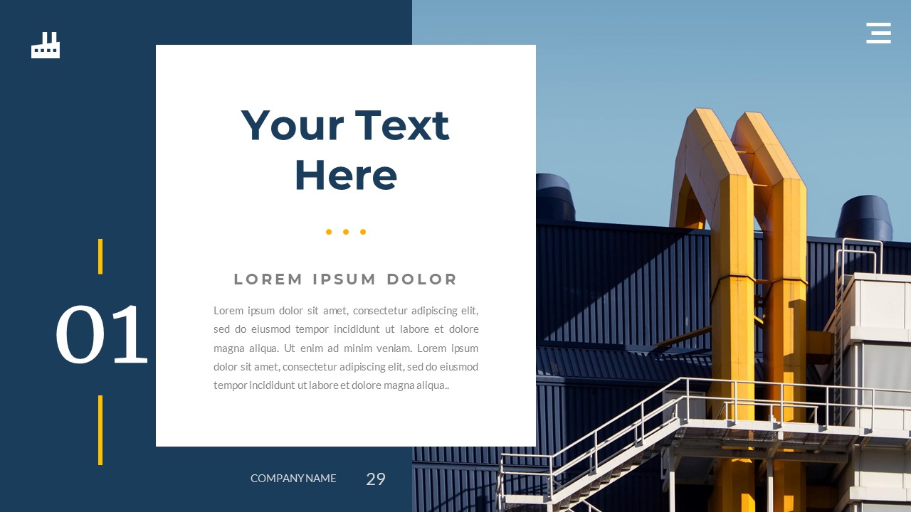 INDUSTRIAL - Factory Business Presentation Powerpoints Template ...