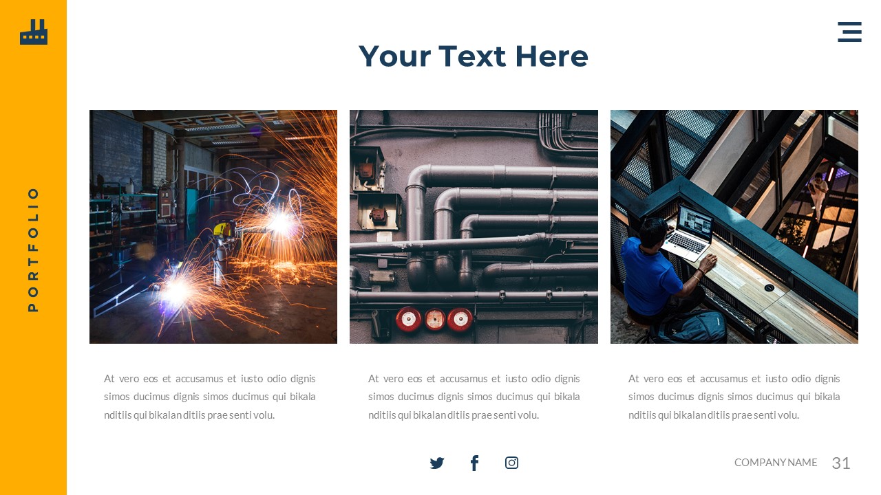 INDUSTRIAL - Factory Business Presentation Powerpoints Template ...