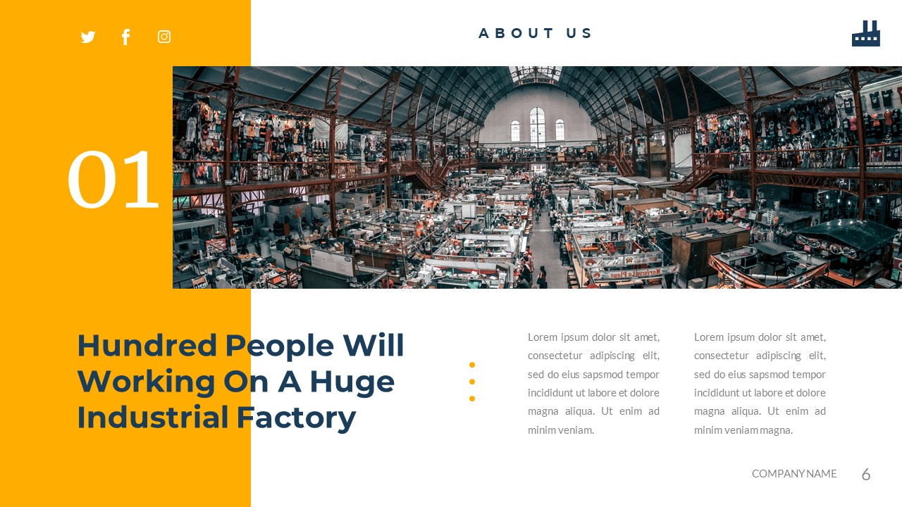 INDUSTRIAL - Factory Business Presentation Powerpoints Template ...