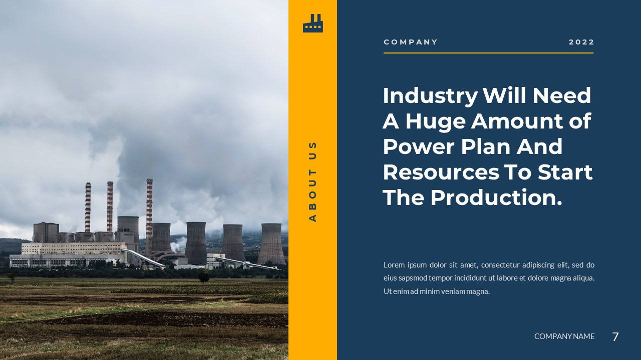 INDUSTRIAL - Factory Business Presentation Powerpoints Template ...