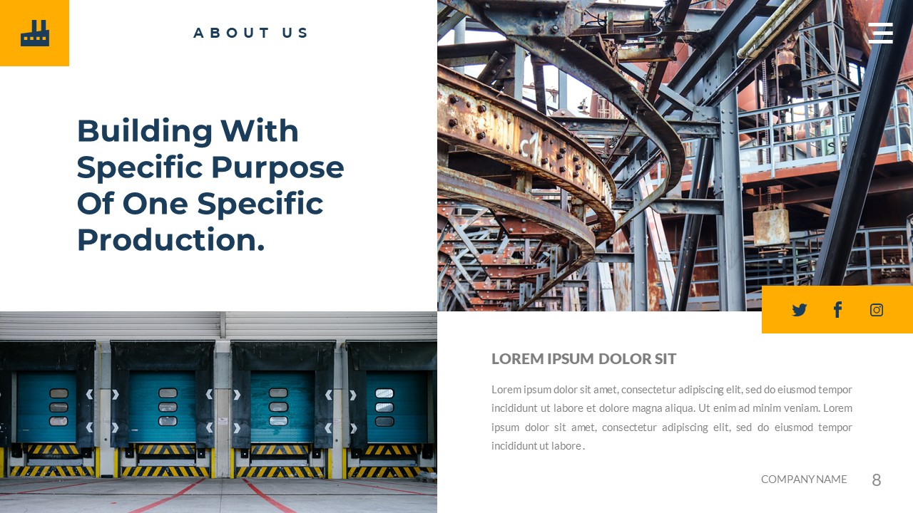 INDUSTRIAL - Factory Business Presentation Powerpoints Template ...