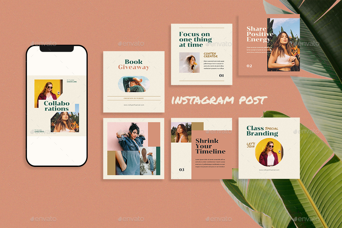 Vidhya - Influencer Instagram Post, Web Elements | GraphicRiver