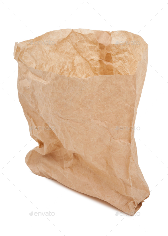 Crumpled paper bag Stock Photo by SeDmi | PhotoDune