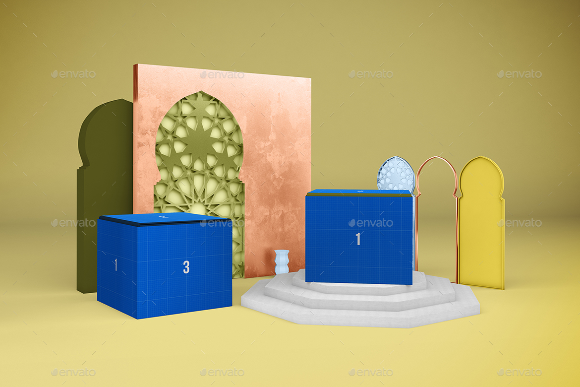 Arabic Box V.1 Mockup, Graphics | GraphicRiver