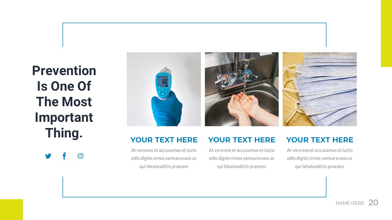 COVID - Clean Presentation Google Slides Template, Presentation Templates