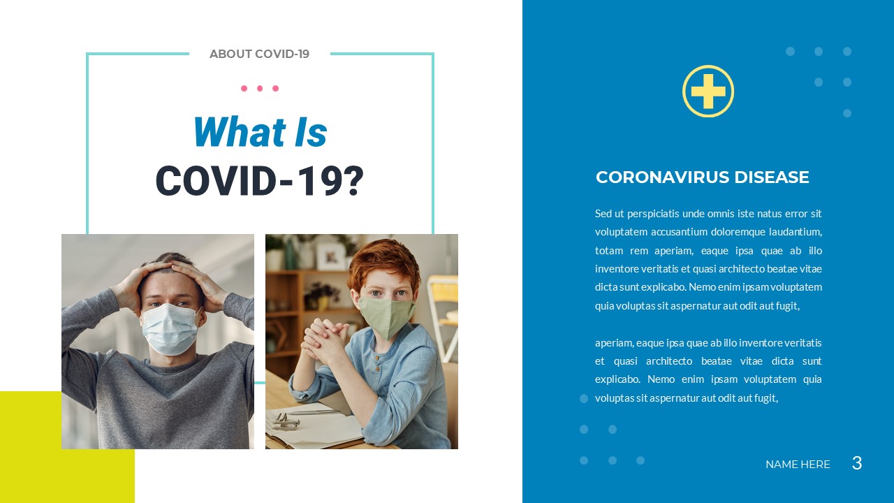 COVID - Clean Presentation Google Slides Template, Presentation Templates