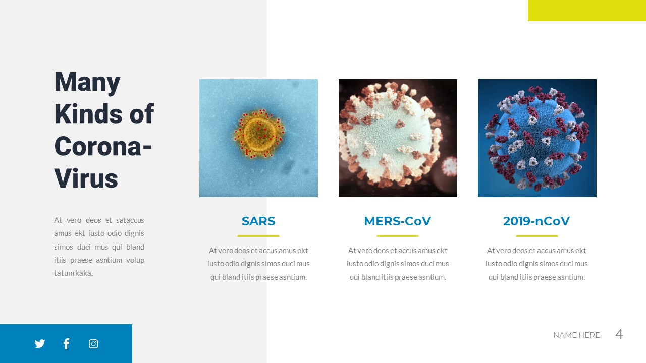 COVID - Clean Presentation Google Slides Template, Presentation Templates