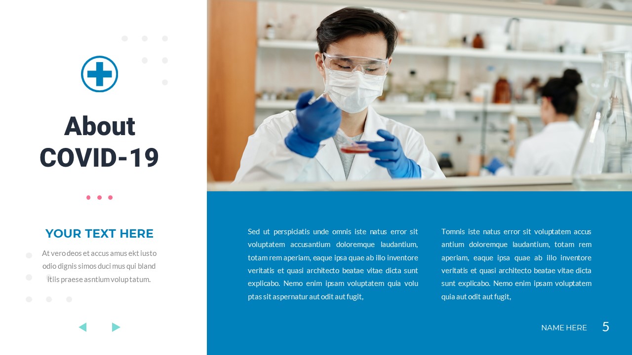 COVID - Clean Presentation Google Slides Template, Presentation Templates