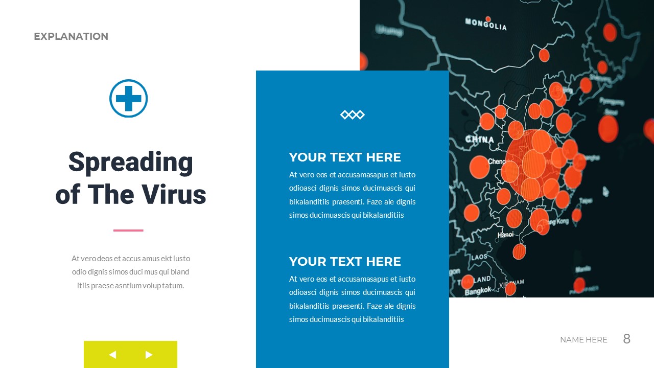 COVID - Clean Presentation Google Slides Template, Presentation Templates