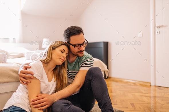 Sometimes one hug is telling more than thousand words Stock Photo by ...
