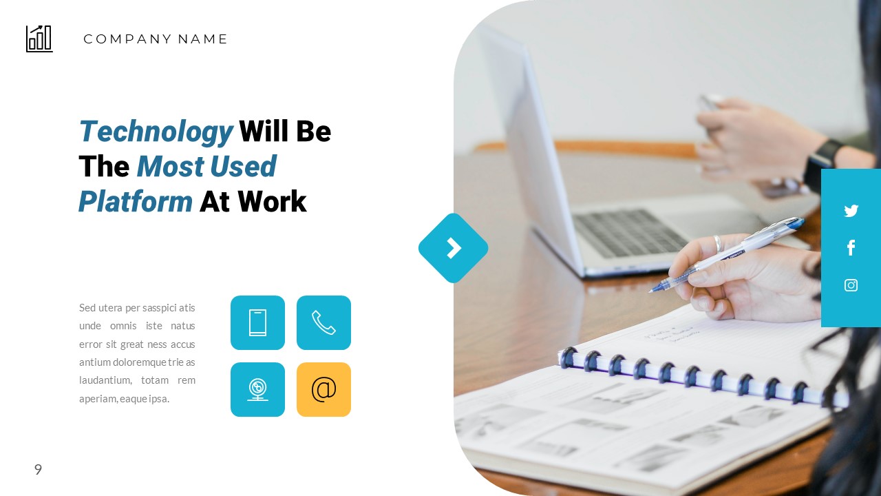 TELEWORK - Remote Working Clean Business Presentation Powerpoints ...