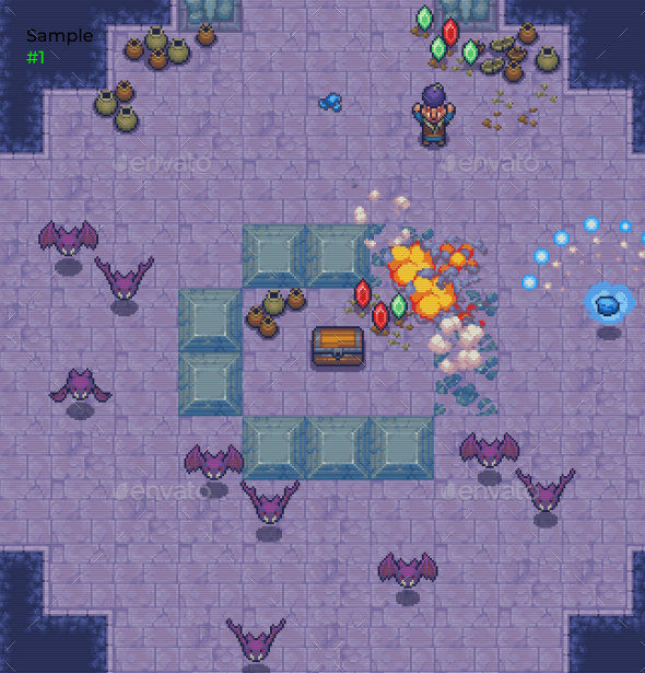 Top-down Fantasy Dungeon, Game Assets | GraphicRiver