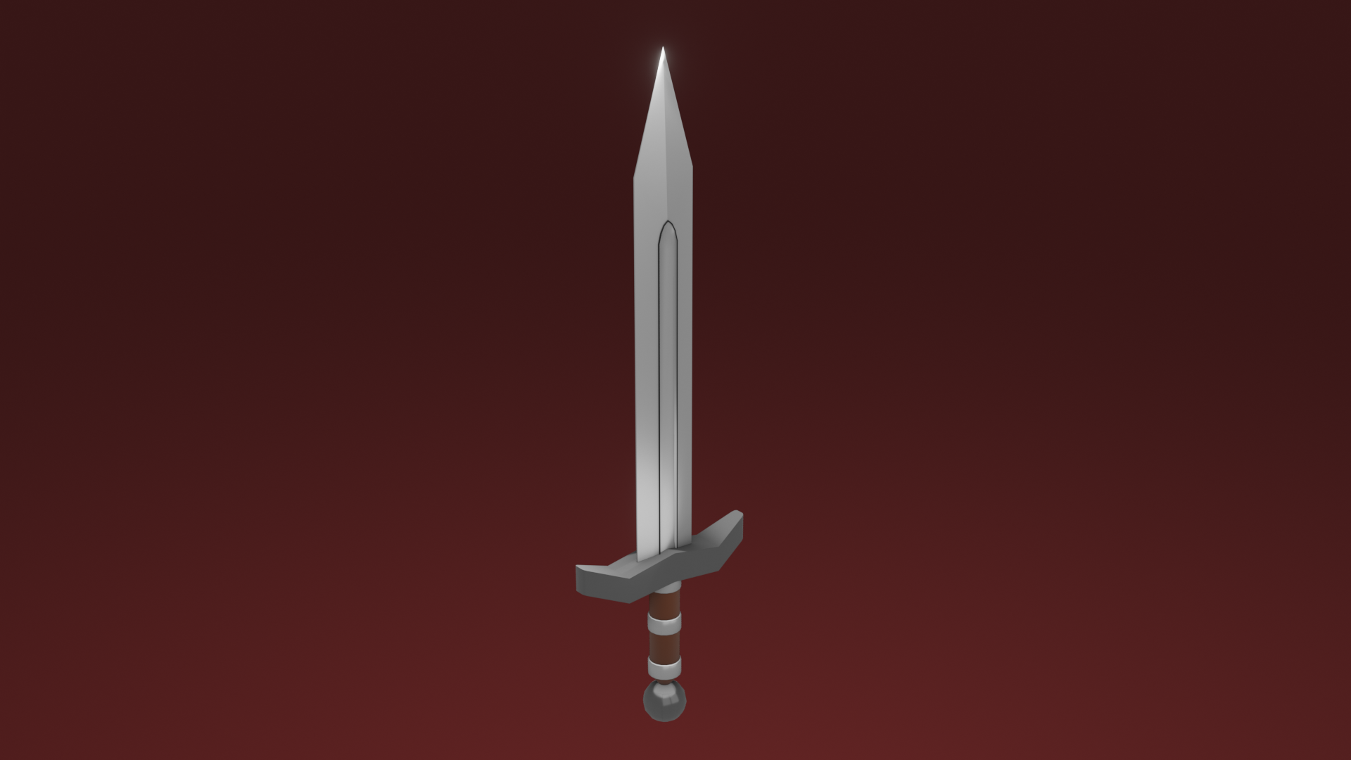 Sword Low-Poly 3D Model by XOpium_Production | 3DOcean