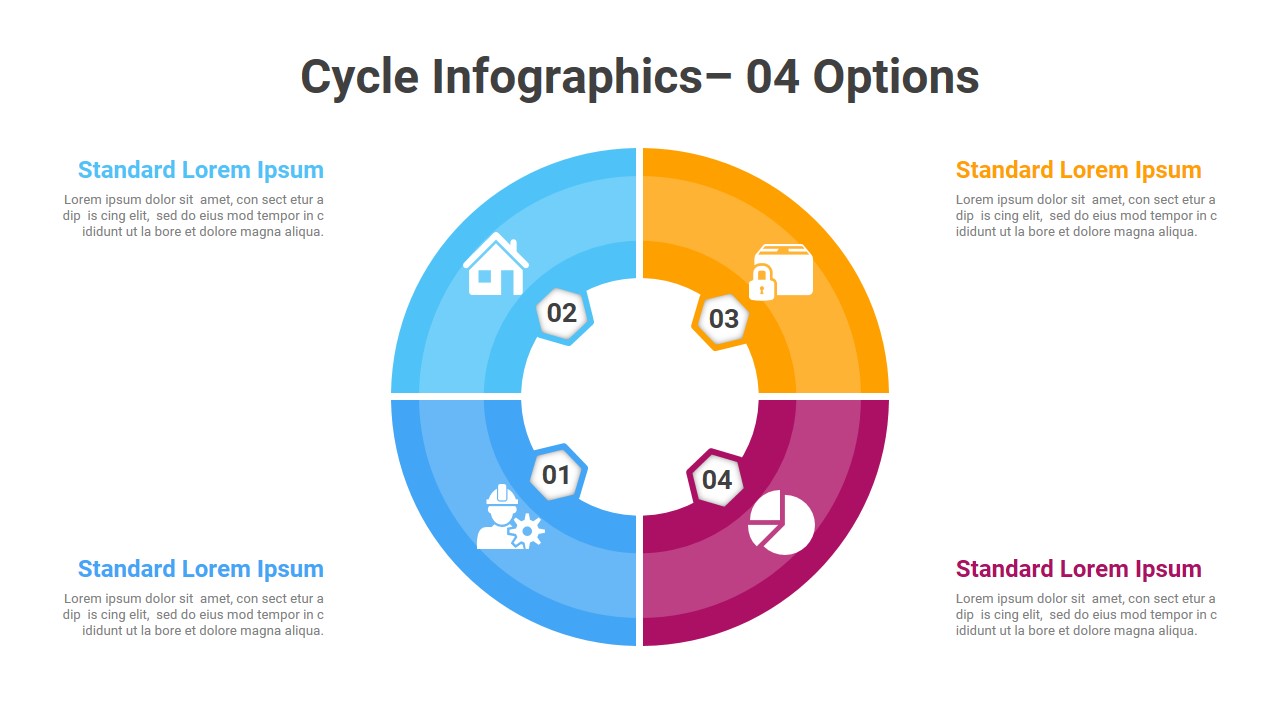 Cycle Infographics Google Slides Diagrams Template, Presentation Templates