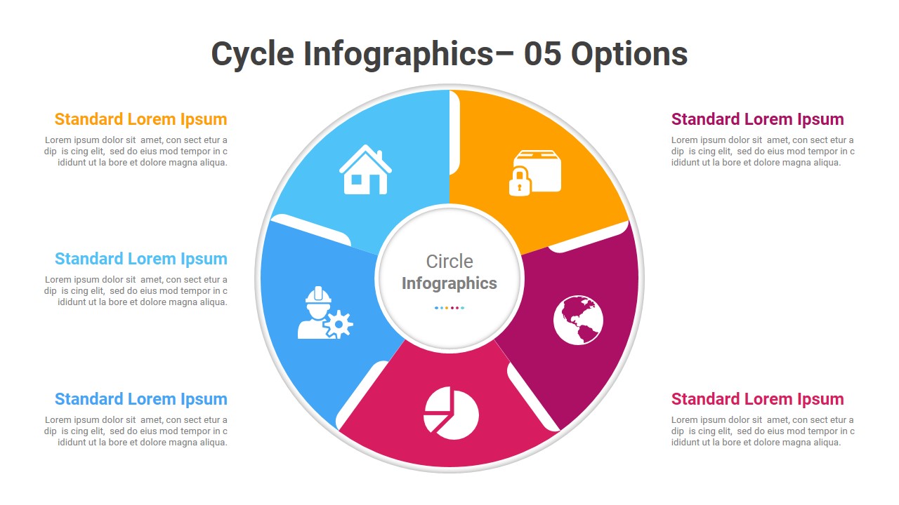 Cycle Infographics Google Slides Diagrams Template, Presentation Templates