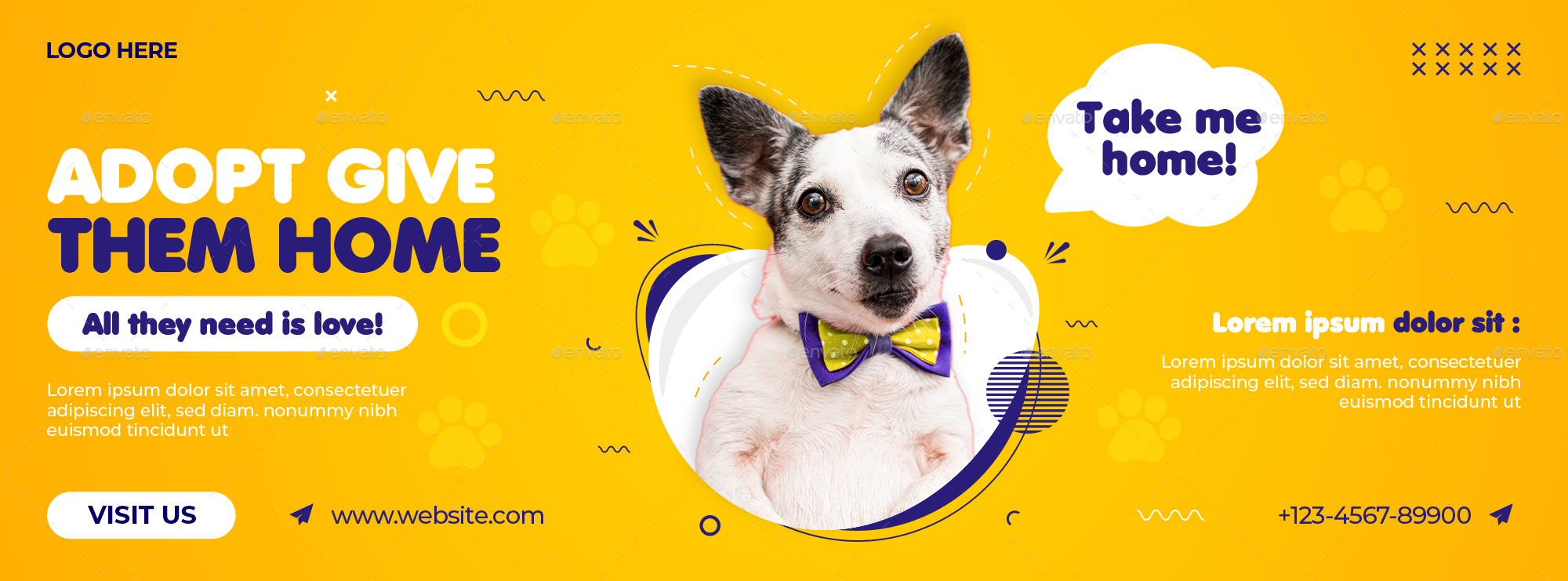 Pet Care Facebook Cover Templates, Web Elements | GraphicRiver