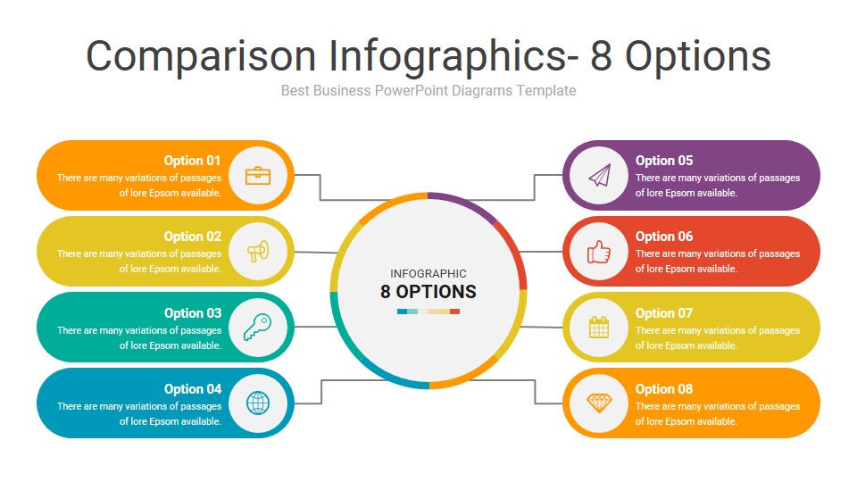 Business Keynote Infographics Diagrams Template, Presentation Templates