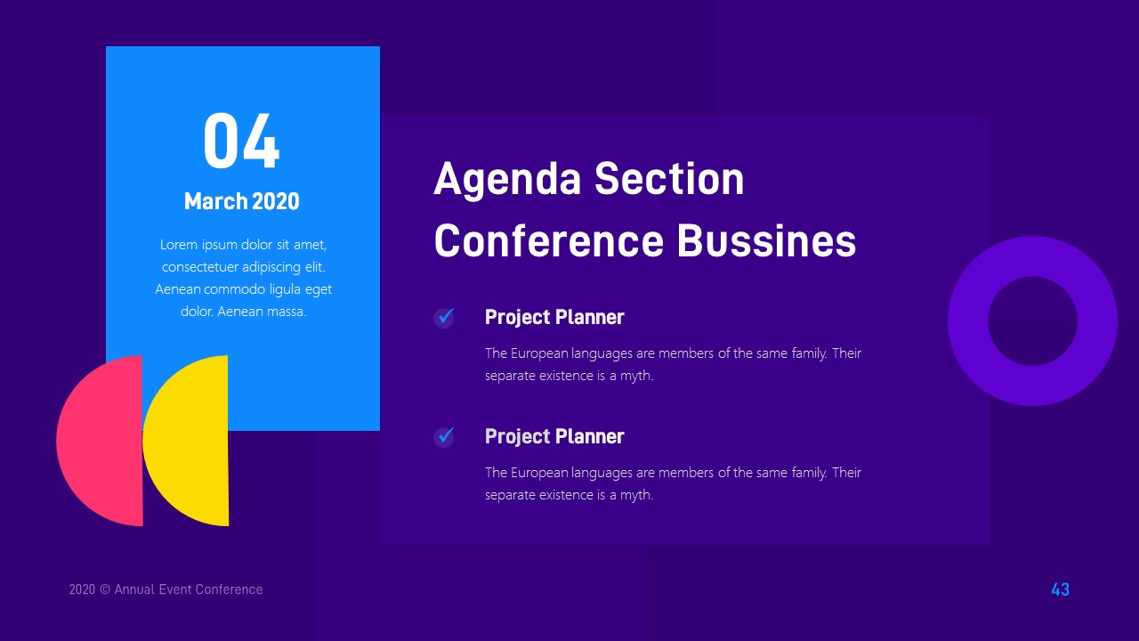 Convention Annual Event Creative Powerpoint Template Fully Animated ...