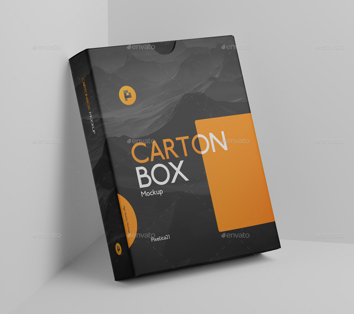 Carton Box Mockup, Graphics | GraphicRiver