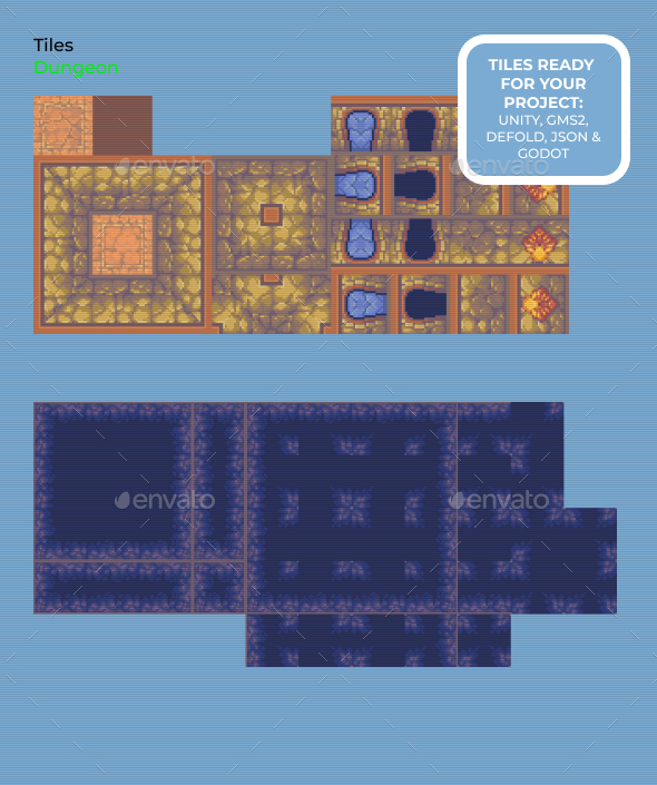 Top-down Pyramid Dungeon, Game Assets | GraphicRiver