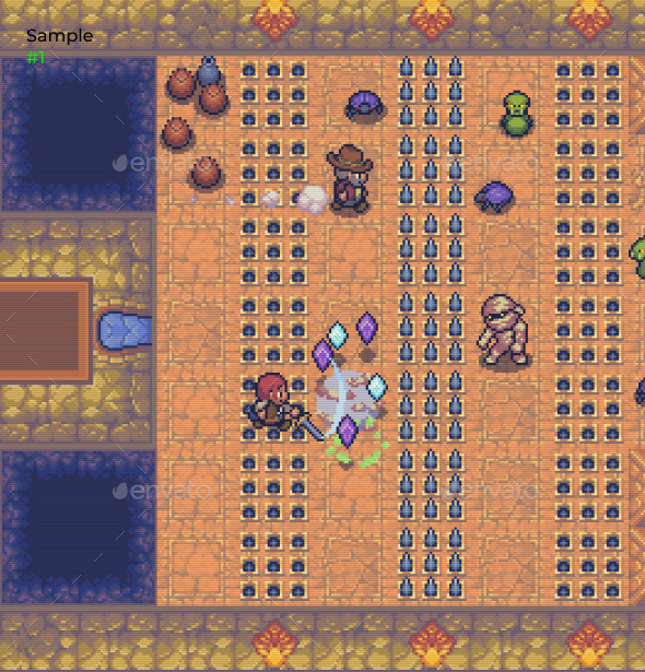 Top-down Pyramid Dungeon, Game Assets | GraphicRiver