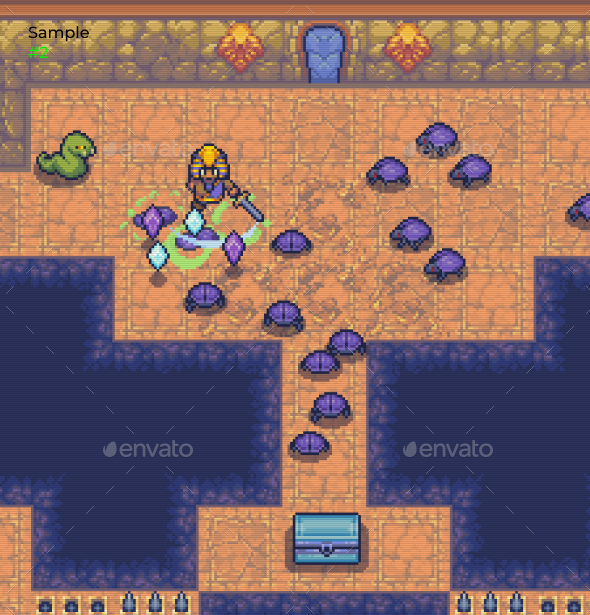Top-down Pyramid Dungeon, Game Assets | GraphicRiver