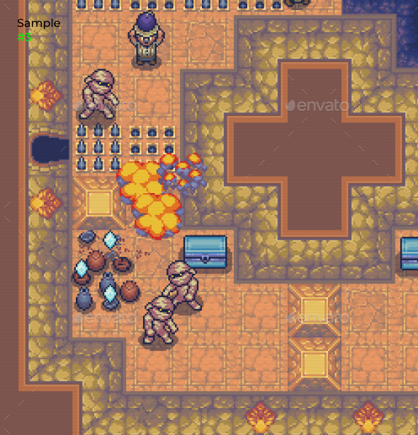 Top-down Pyramid Dungeon, Game Assets | GraphicRiver