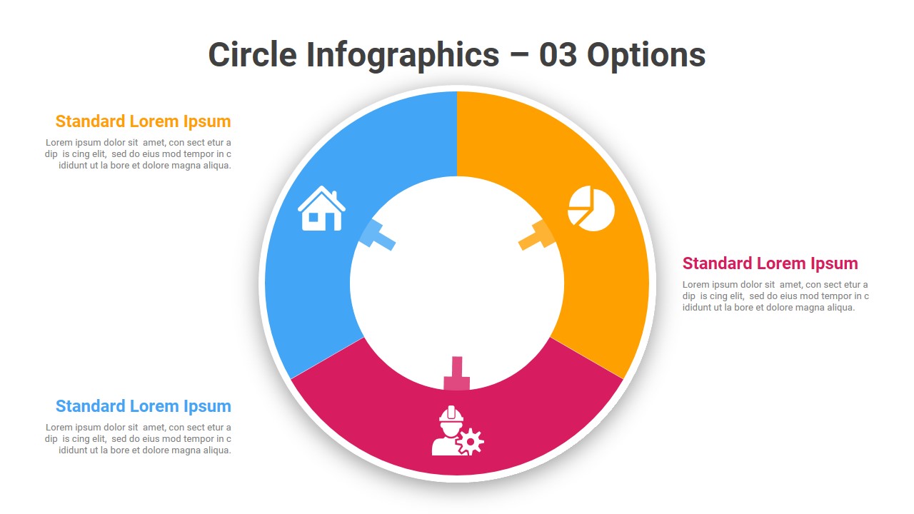 Circle Infographics Keynote Diagrams Template, Presentation Templates