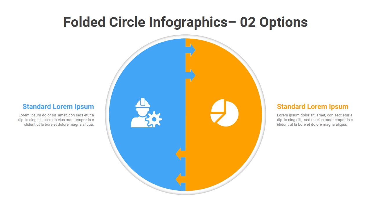 Circle Folded Infographics Keynote Diagrams Template, Presentation ...