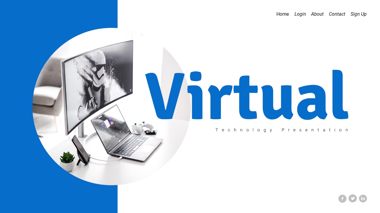 Virtual Technology Presentation Template, Presentation Templates ...